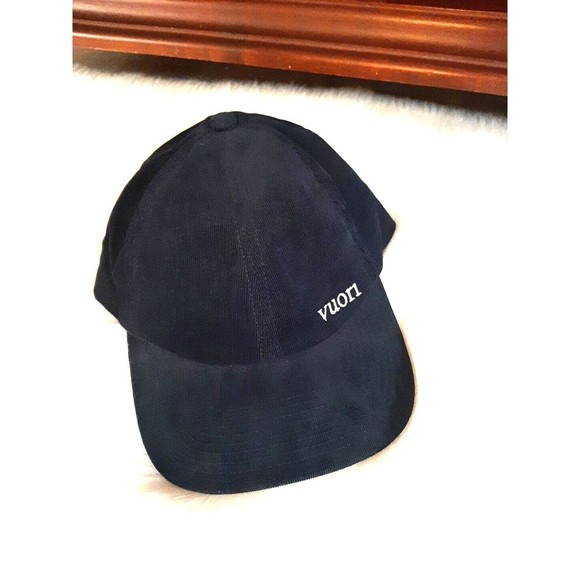 Vuori | Accessories | Vuori Nwots Dark Blue Corduroy Cap 0 Cotton Logo ...